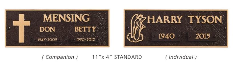 Niche and Crypt Plaques